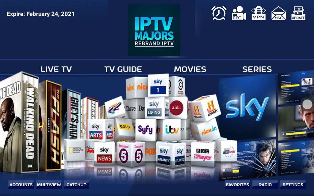 XCIPTV v4.0.4 584 Multi DNS With Control Panel - Rebrand Iptv Apps ...